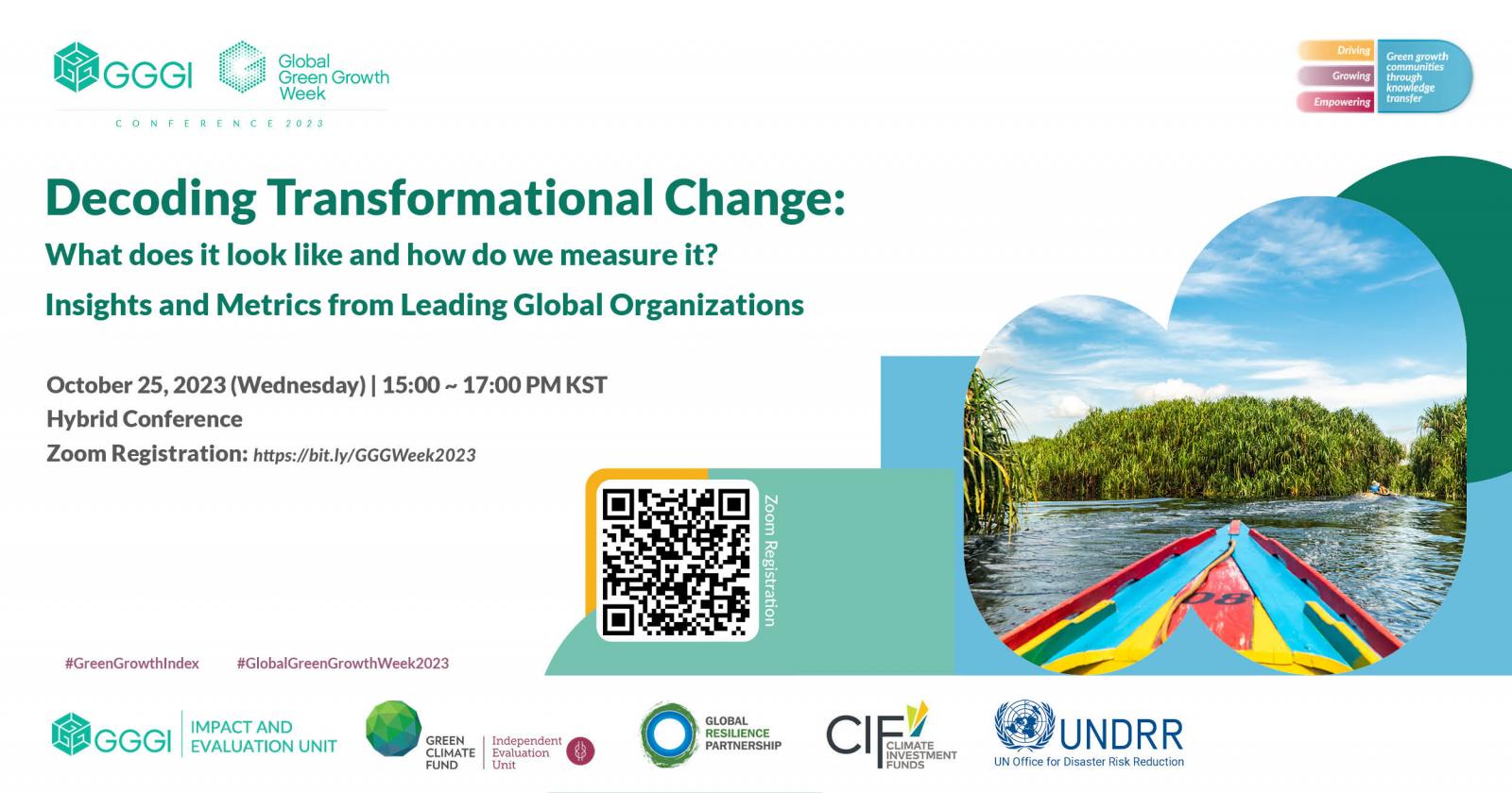 IEU at Global Green Growth Week | Independent Evaluation Unit | Green ...