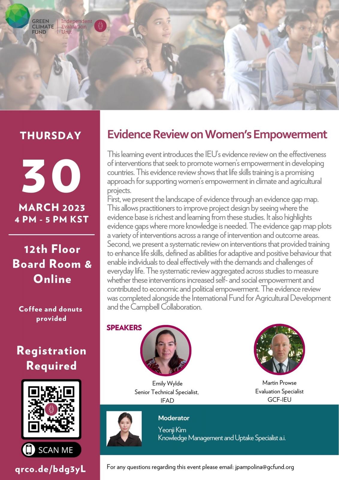 Learning Talk: Evidence Review on Women’s Empowerment | Independent ...